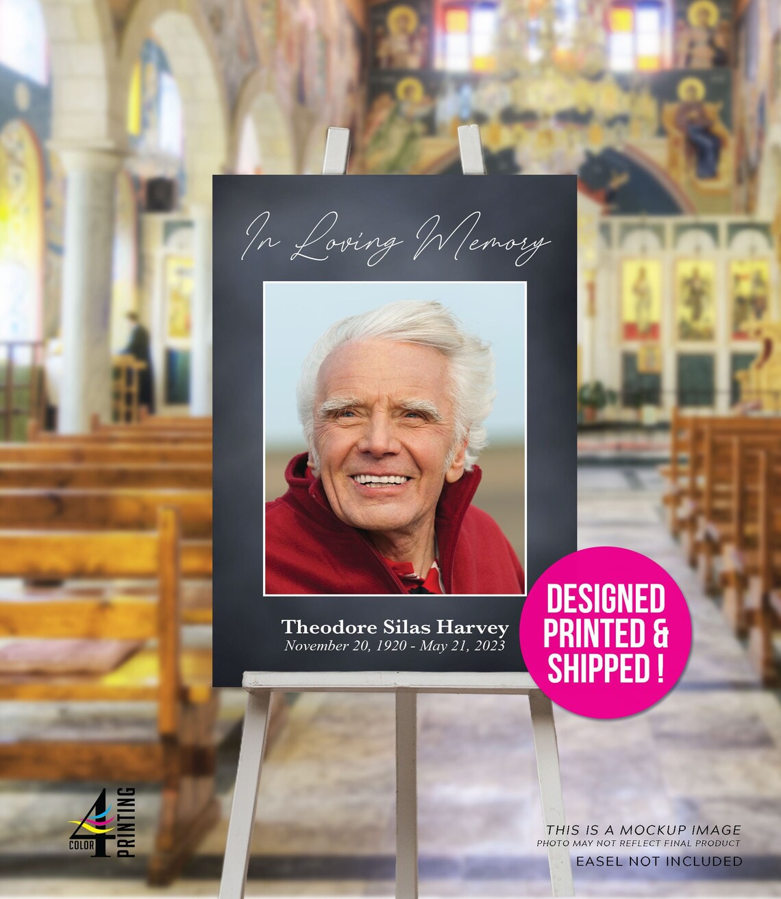 In Loving Memory Sign Memorial Poster Funeral Photo Sign Memorial Sign ...