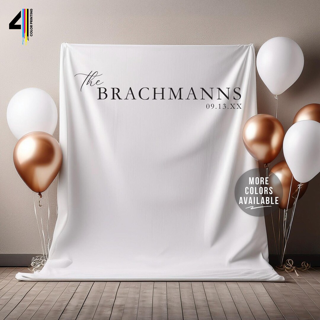 Fabric Backdrop Custom Wedding Photo Backdrop Custom Wedding Backdrop ...