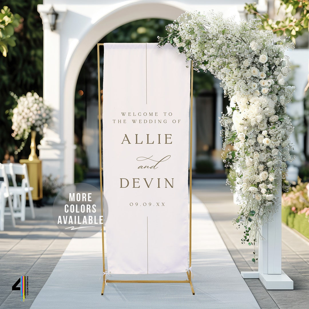 Fabric Wedding Welcome Sign Fabric Welcome Sign Fabric Welcome Wedding ...