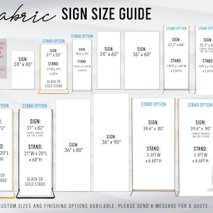 Fabric Wedding Sign, Fabric Welcome Sign With Stand Option, Fabric ...