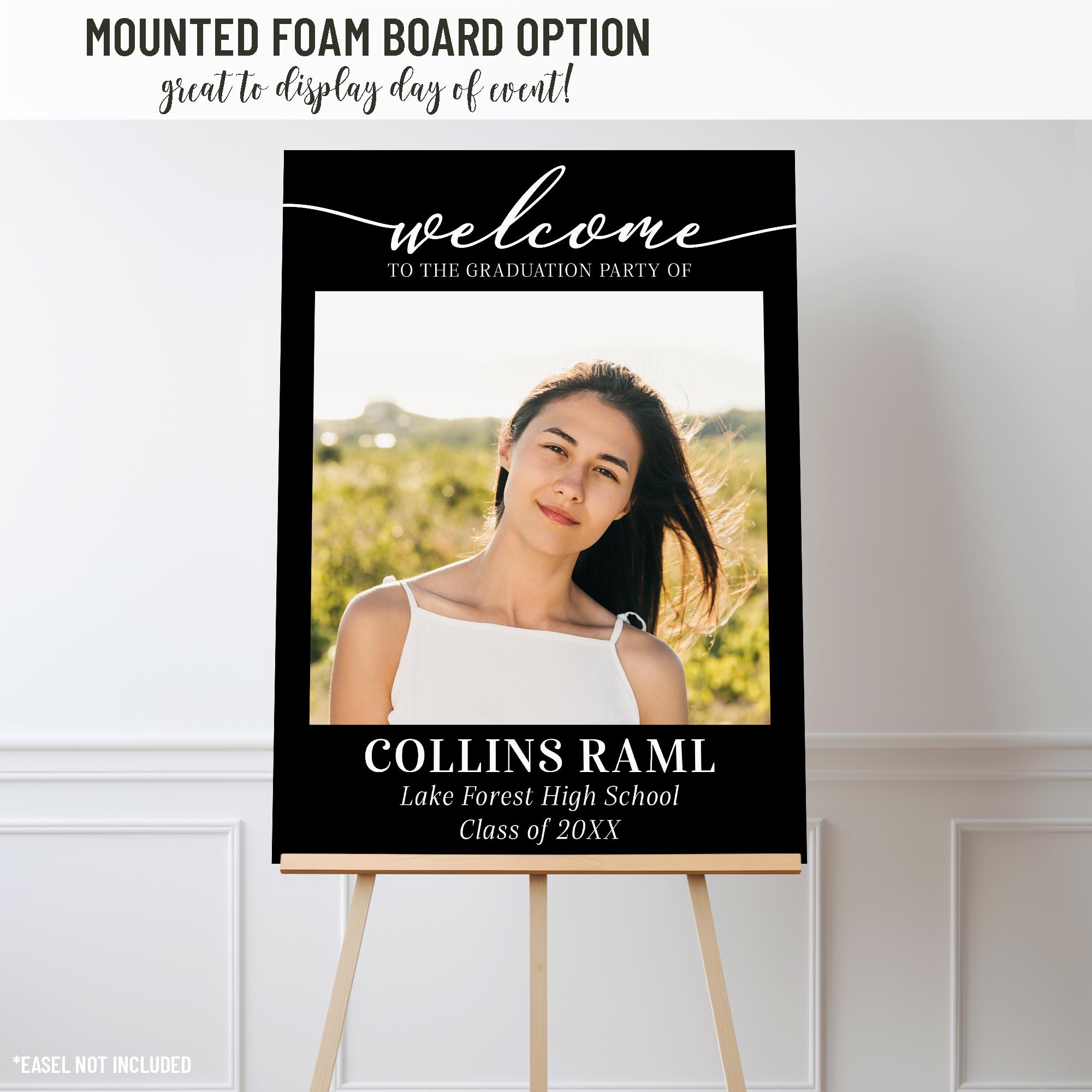 Printed Graduation Party Sign, Graduation Party Welcome Sign ...