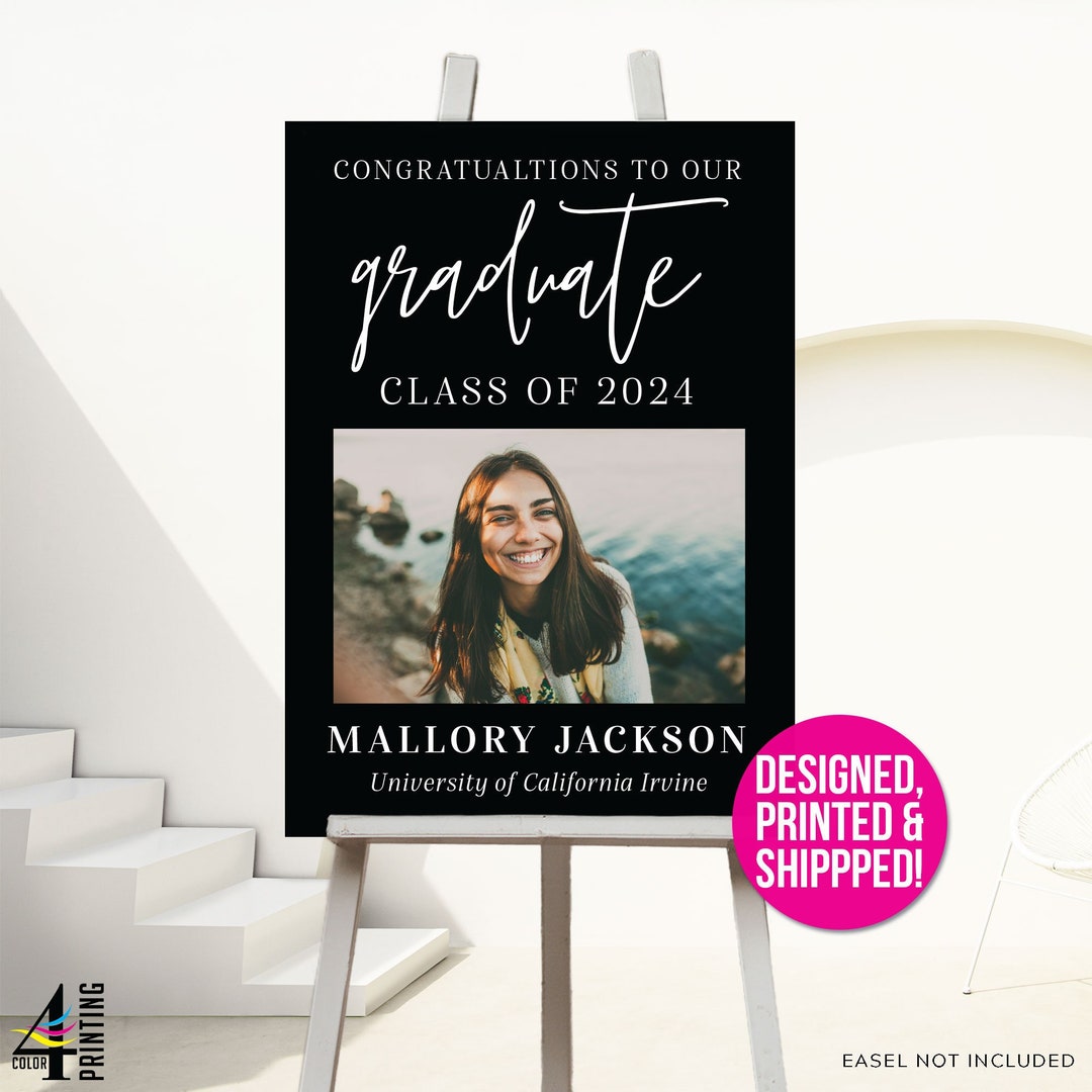 Printed Graduation Party Sign Graduation Party Signs for Party Printed ...