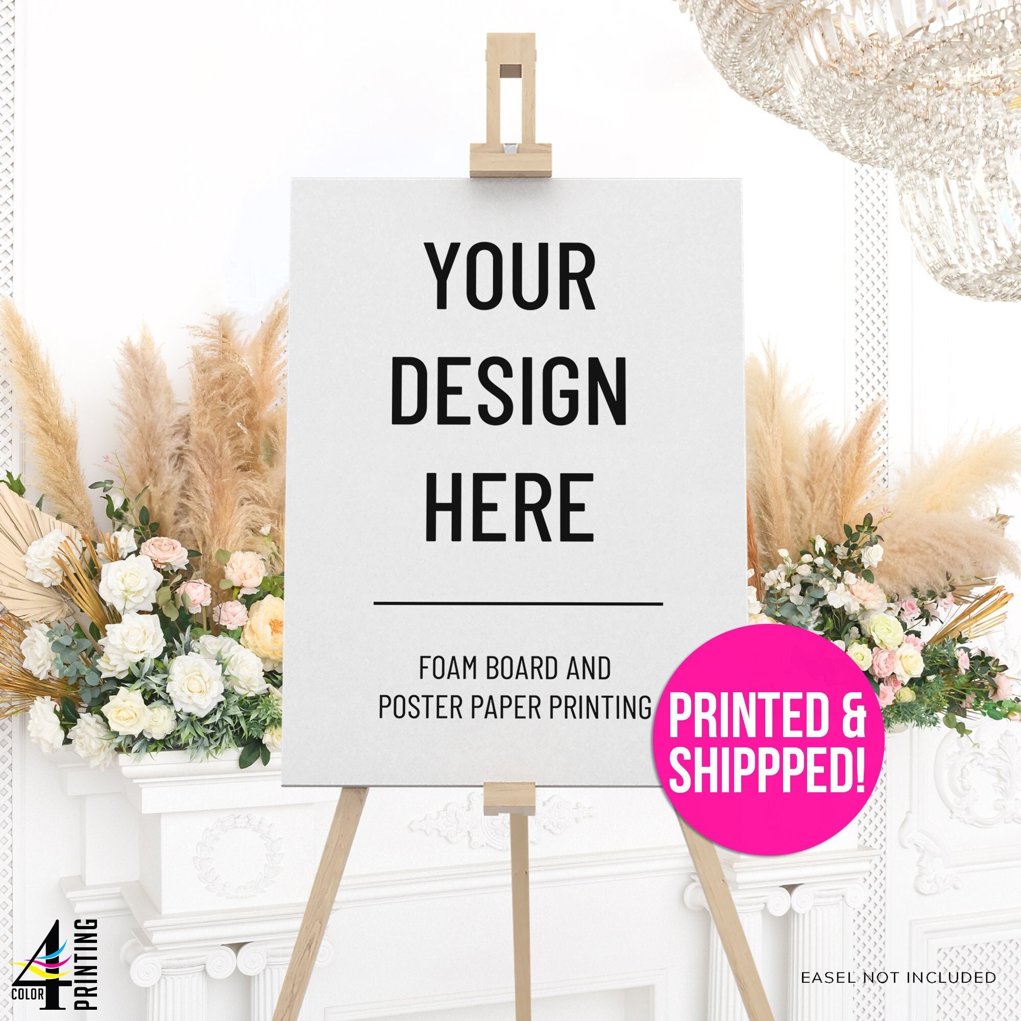 Sign Printing Service Printed Wedding Welcome Sign Print Any Design ...