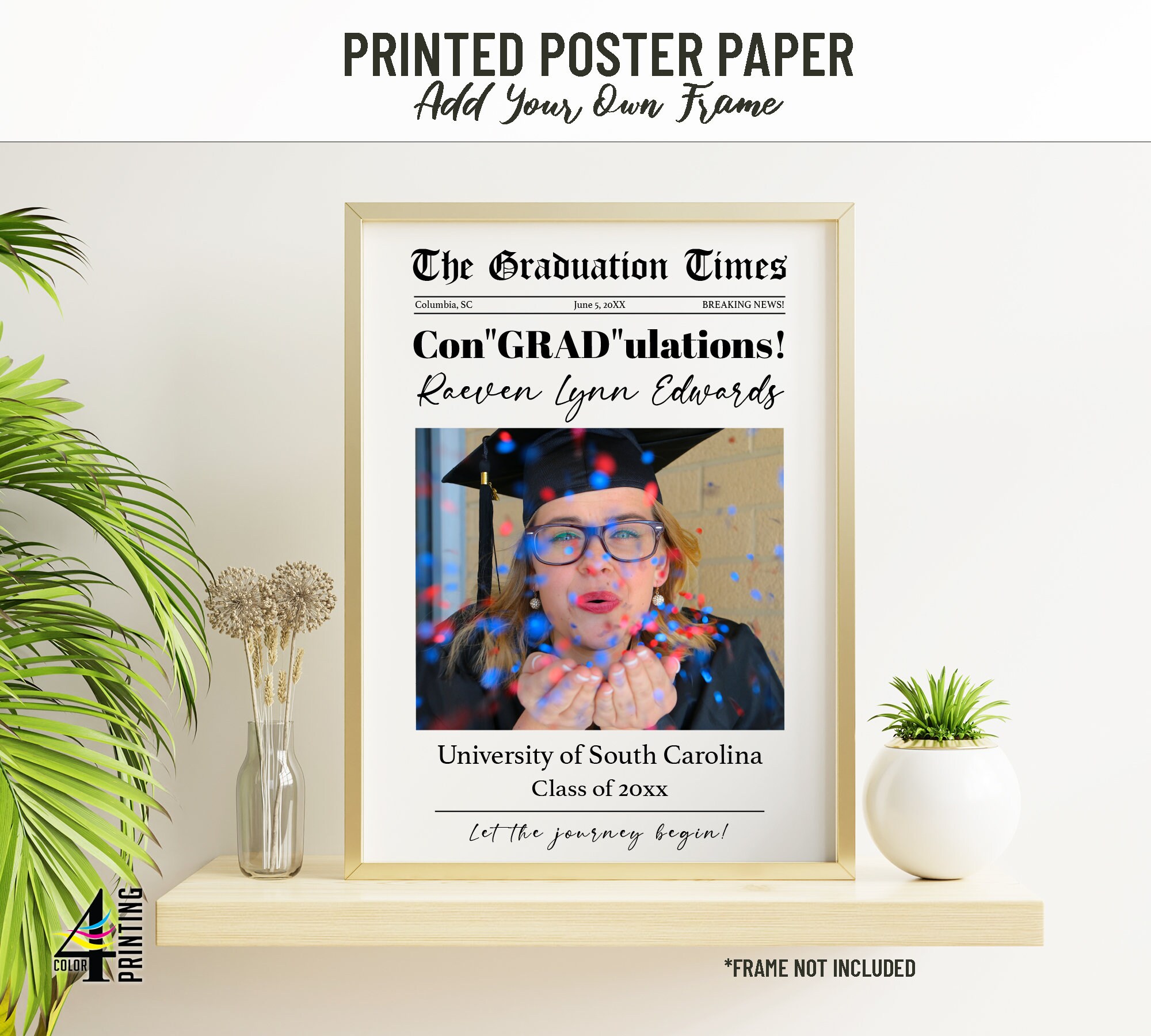 Printed Graduation Party Sign Graduation Party Sign Graduation Poster ...