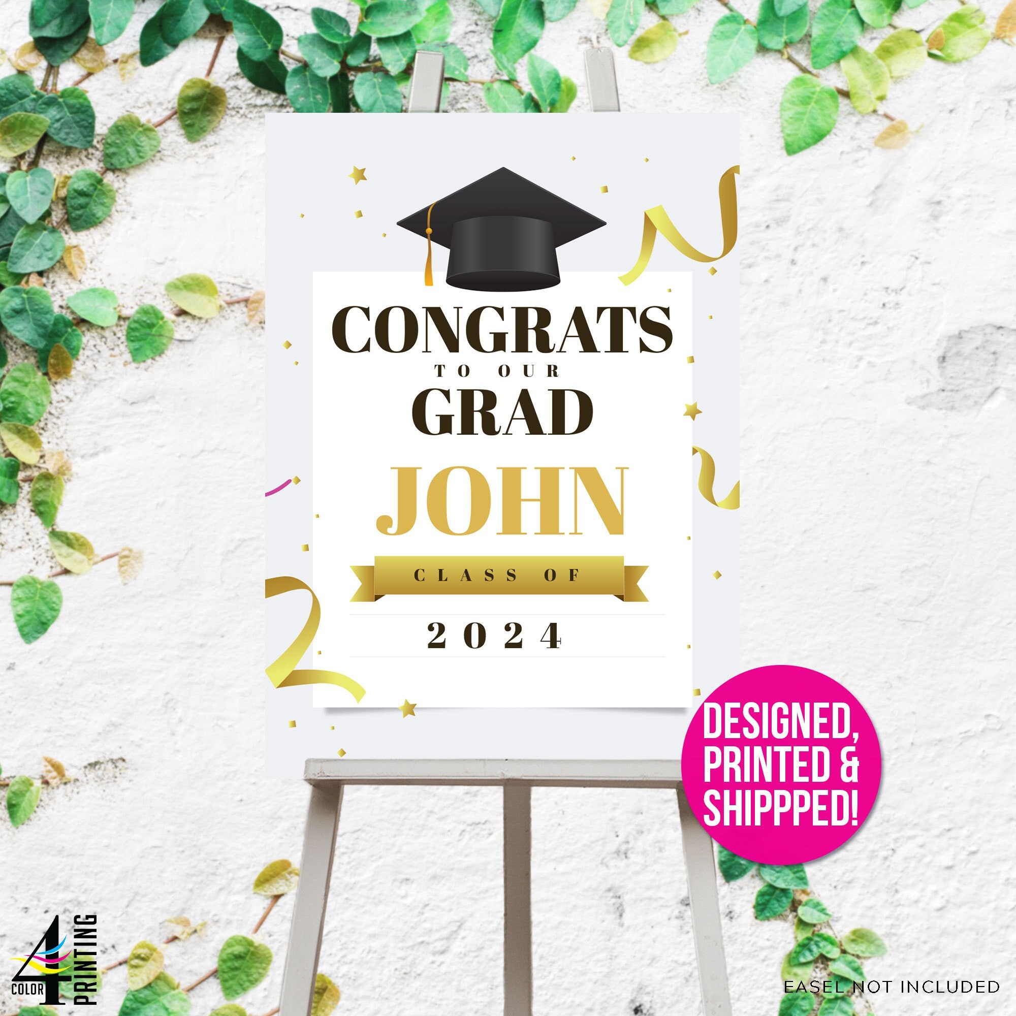 Printed Graduation Party Sign Custom Graduation Sign Congrats to Our ...