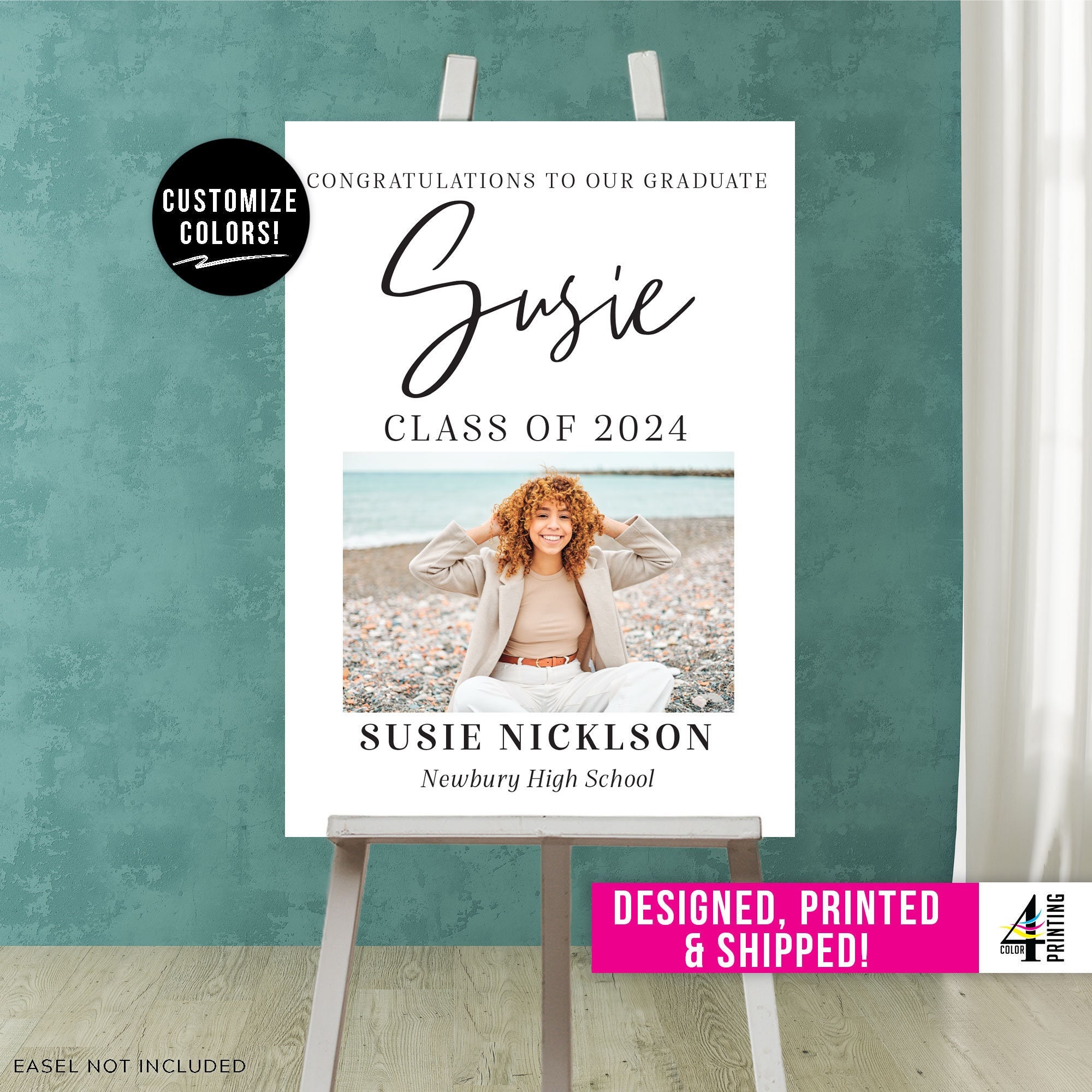 Printed Graduation Party Sign Graduation Party Sign Congrats Grad ...