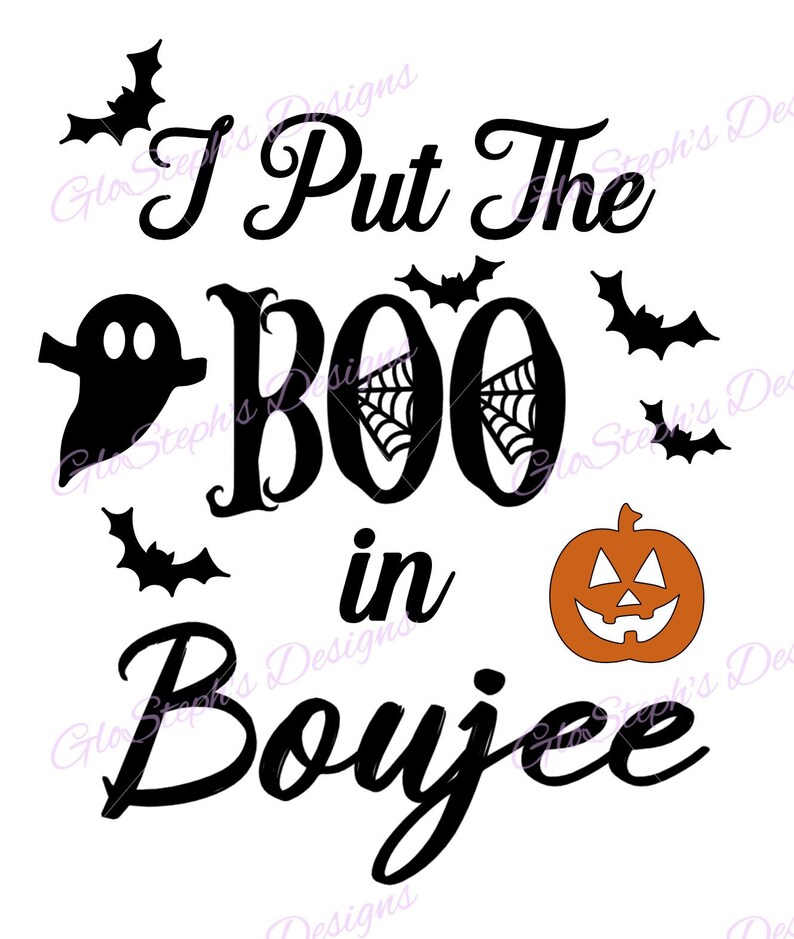 I Put the Boo in Boujee Svg Halloween Svg Bat Svg Ghost - Etsy