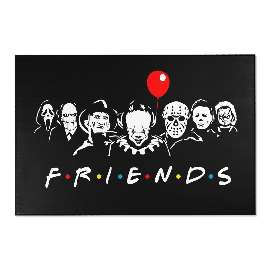 Horror FRIENDS Characters Area Rugs, Halloween Rugs - Etsy