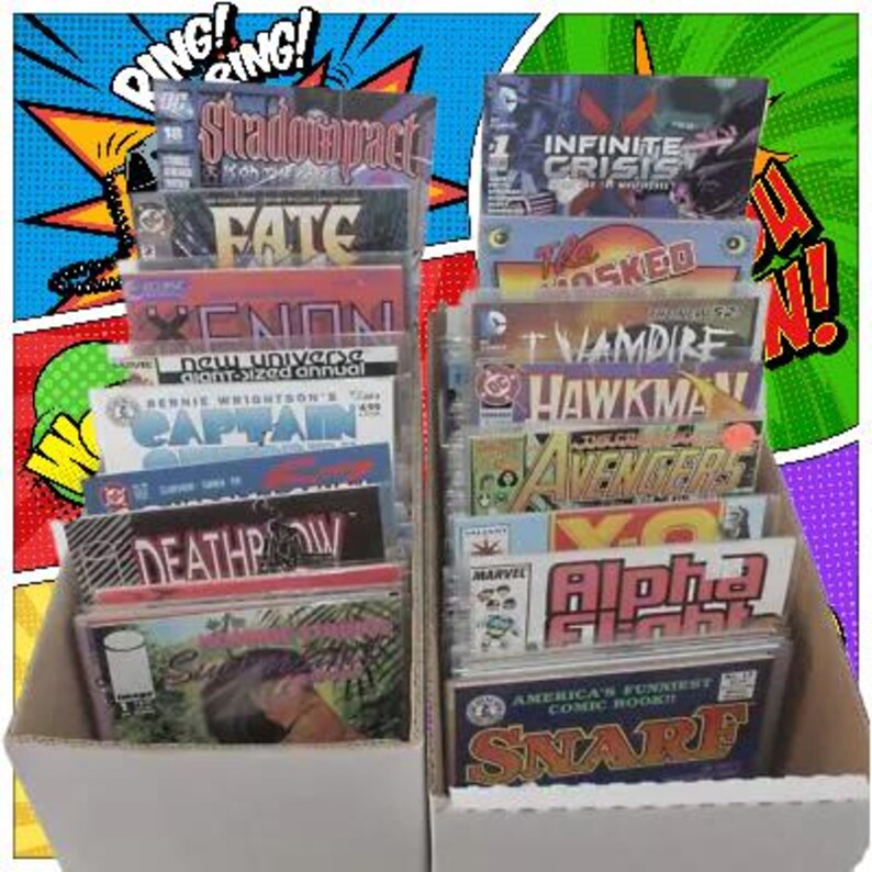 Comic Book Mystery Box Assorted Surprise Comic Packs - Etsy