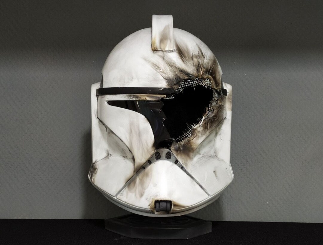 Damaged Clone Trooper Helmet Clone Trooper Phase 1 Helmet AOTC - Etsy