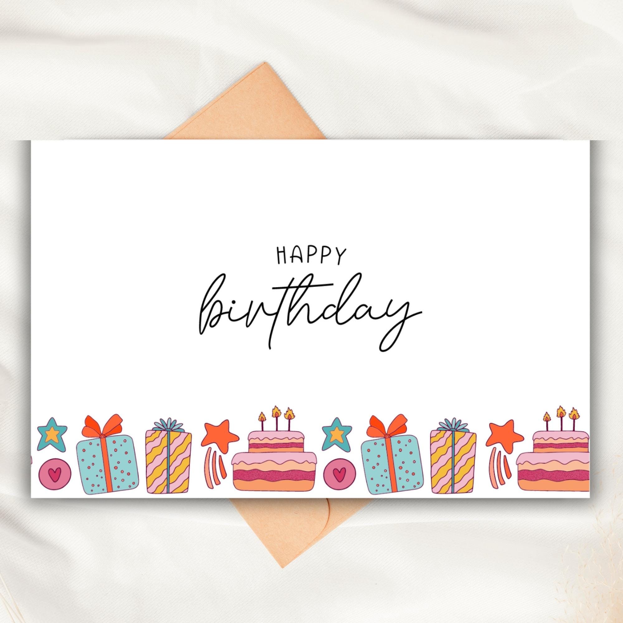 Printable Birthday Card Birthday Gift Gift Card Holder Birthday Gift ...