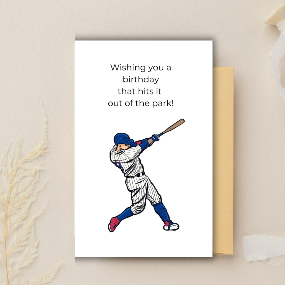 Baseball Birthday Card Printable Happy Birthday DIY Card for Son ...