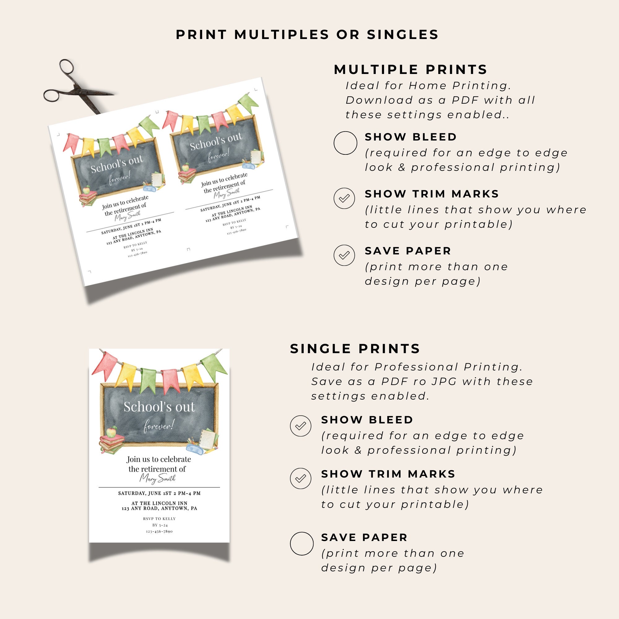 Principal Retirement Invite Teacher Retirement Party Invitation ...