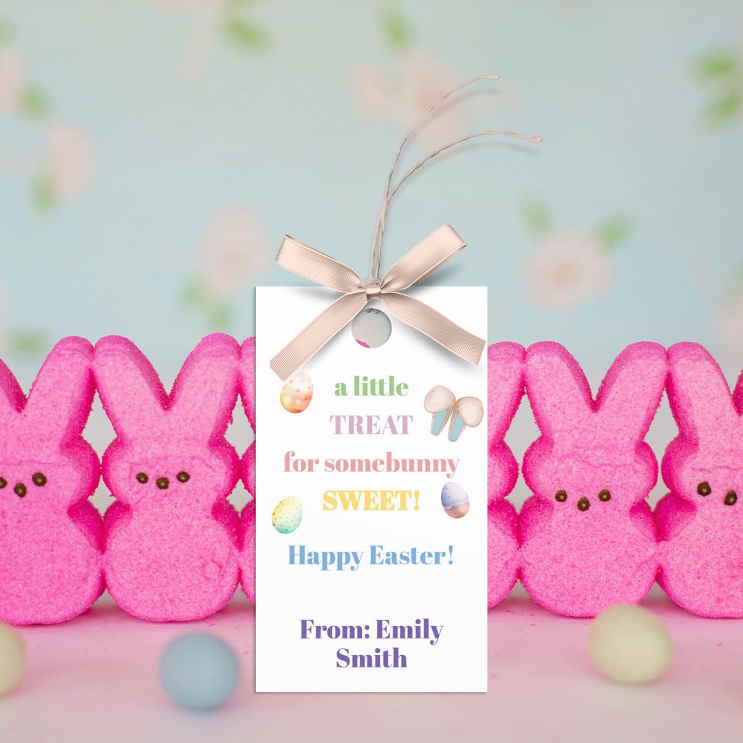 Printable Treat for Someone Sweet Easter Gift Tag Easter Basket Gift ...