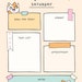 Cute Anime Cat Weekly Planner - Etsy