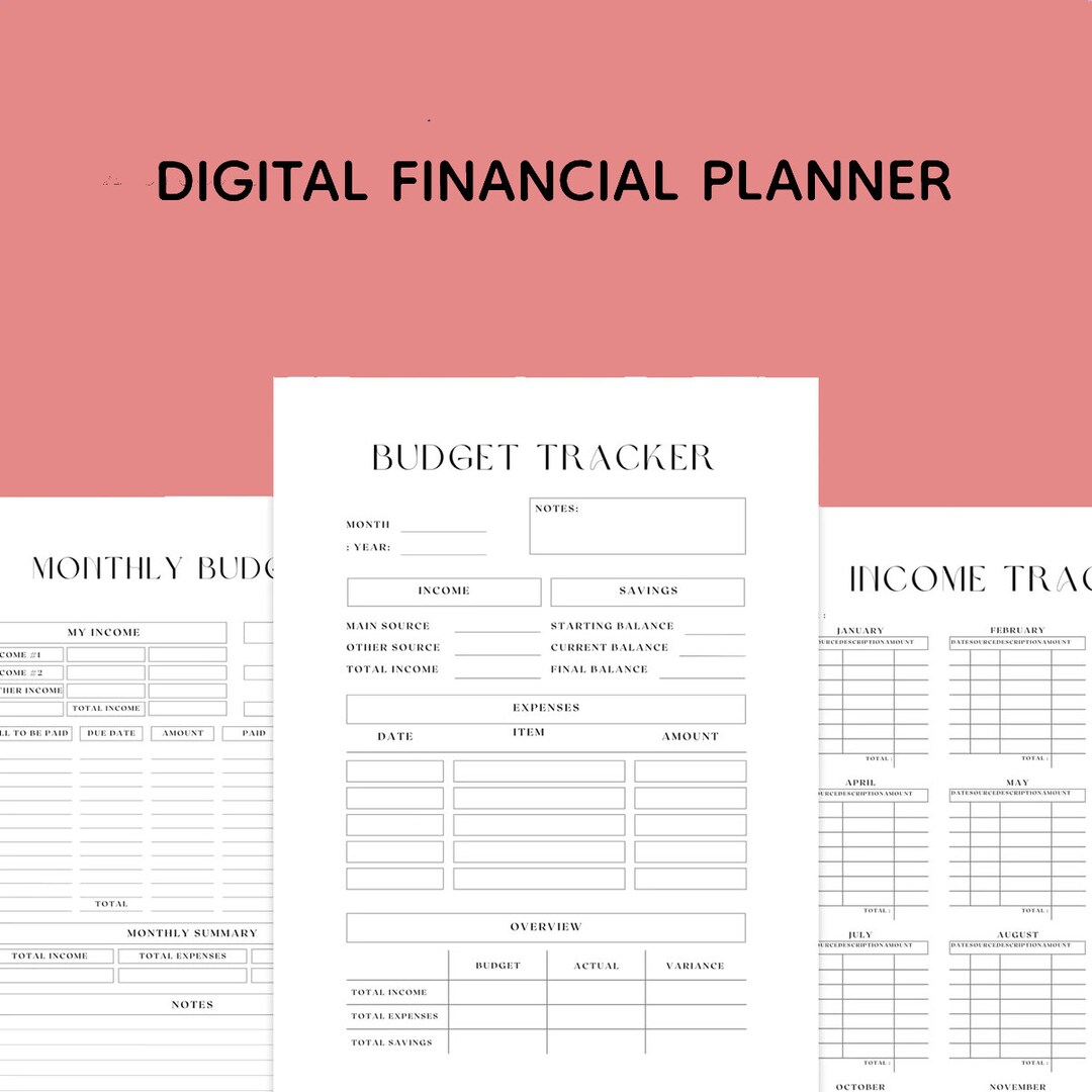 Smartplan: Your Digital Financial Planner - Etsy
