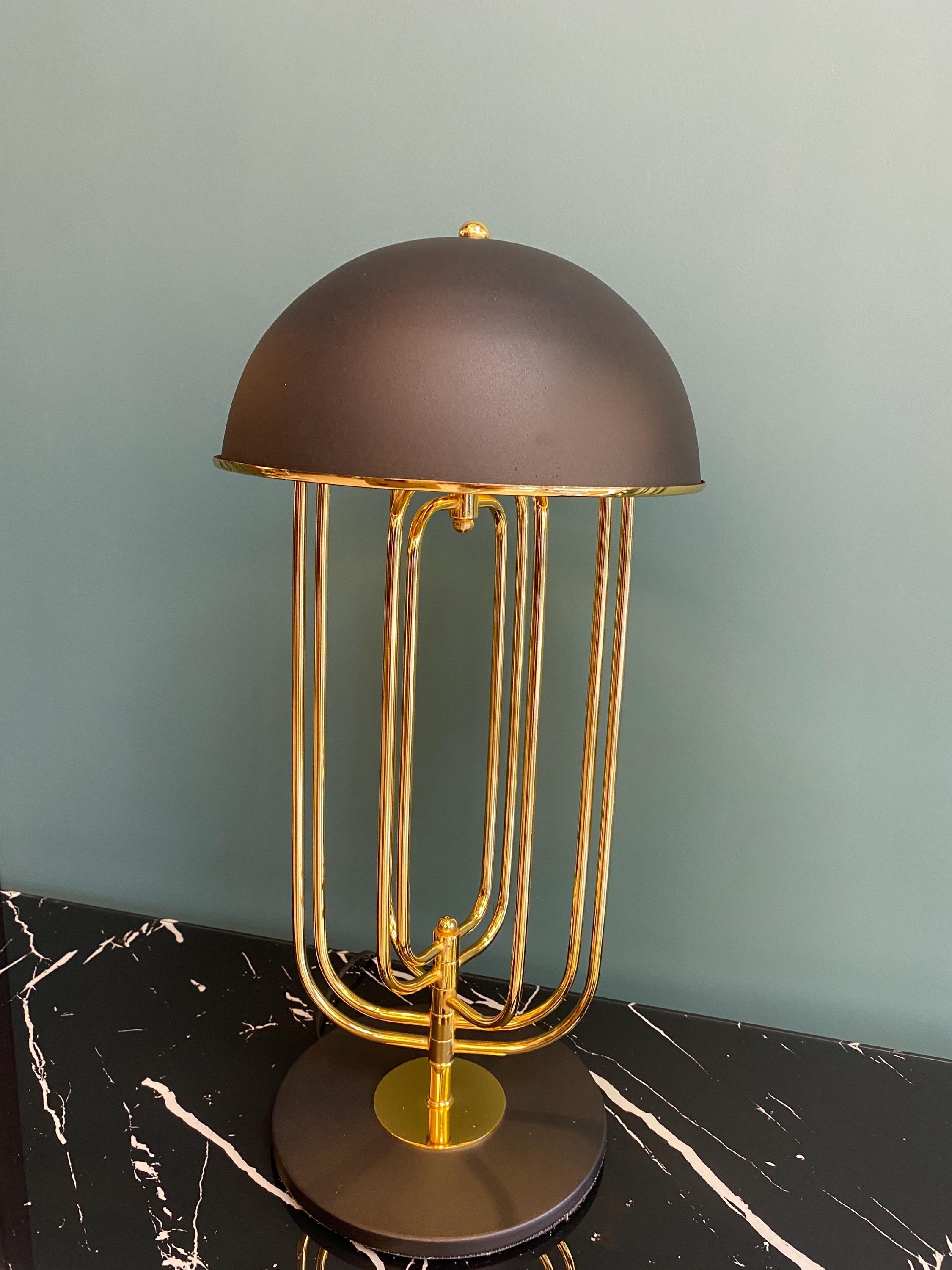 Table Lamp With Metal Cap & Adjustable Base - Modern Lighting for Home ...