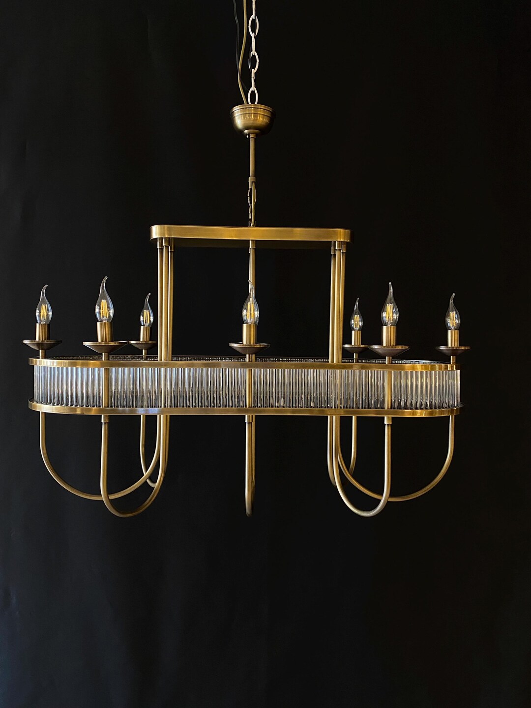 Crystal Glass Dining Table Chandelier, Tumbled Colored Chandelier ... Crystal Glass Dining Table Chandelier, Tumbled Colored Chandelier ...