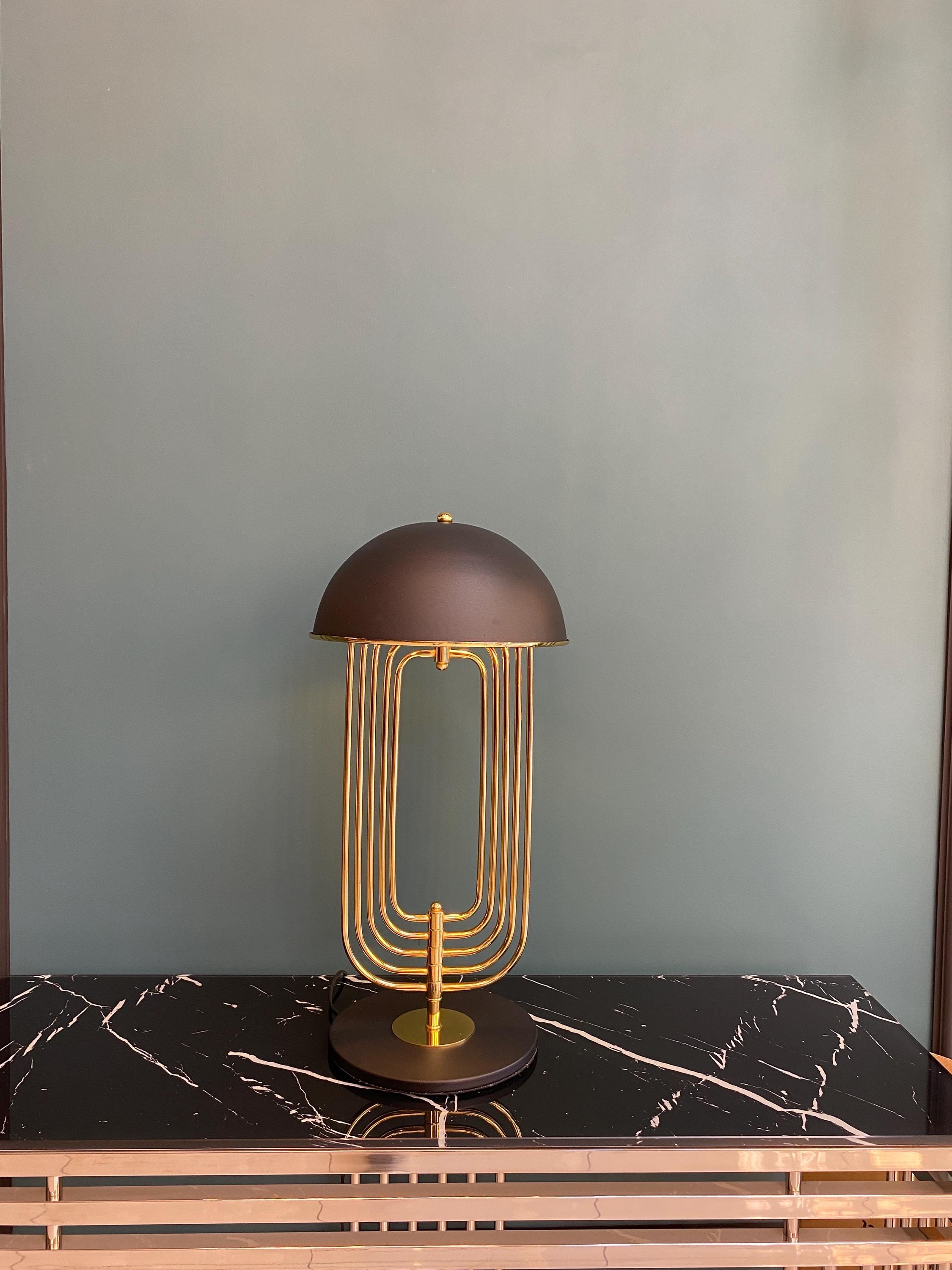 Table Lamp With Metal Cap & Adjustable Base - Modern Lighting for Home ...