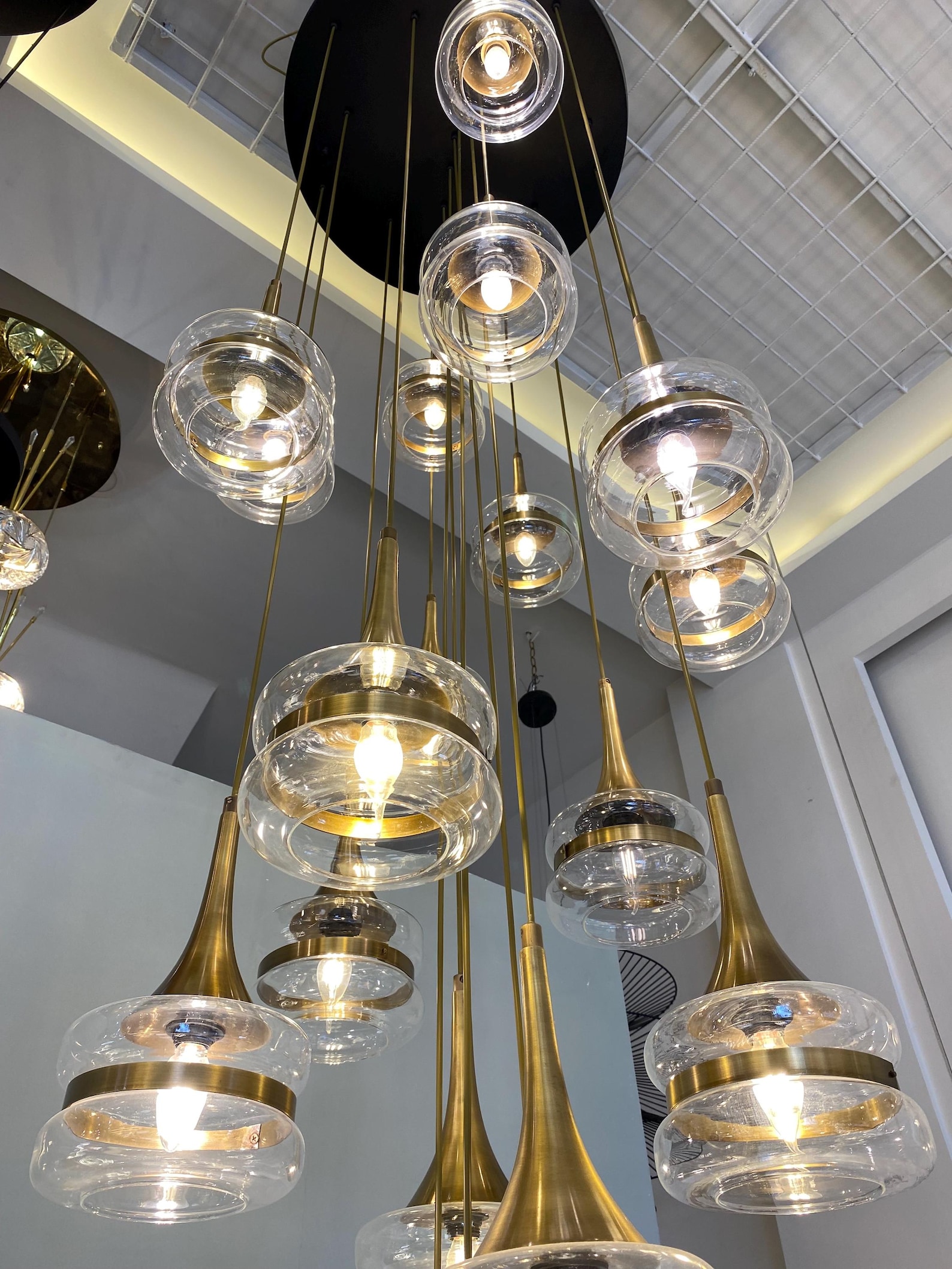 Large Chandelier Lighting for High Ceilings and Stairs. Modern High ...