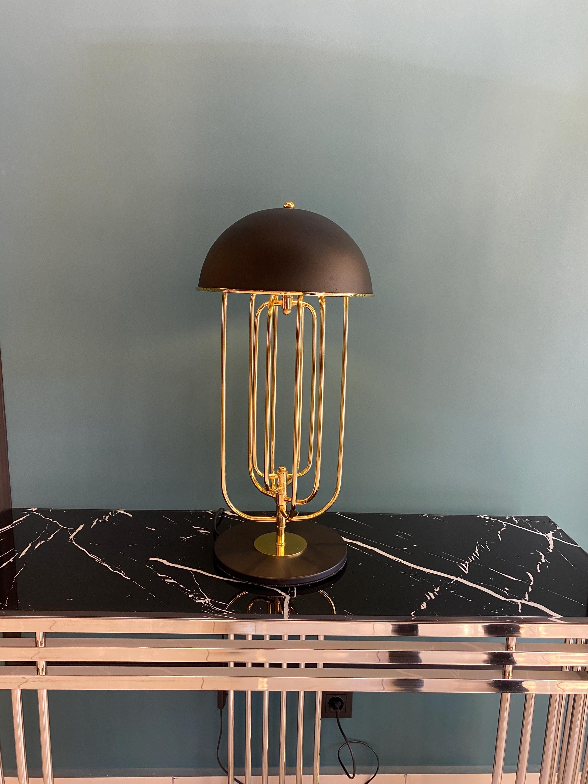 Table Lamp With Metal Cap & Adjustable Base - Modern Lighting for Home ...