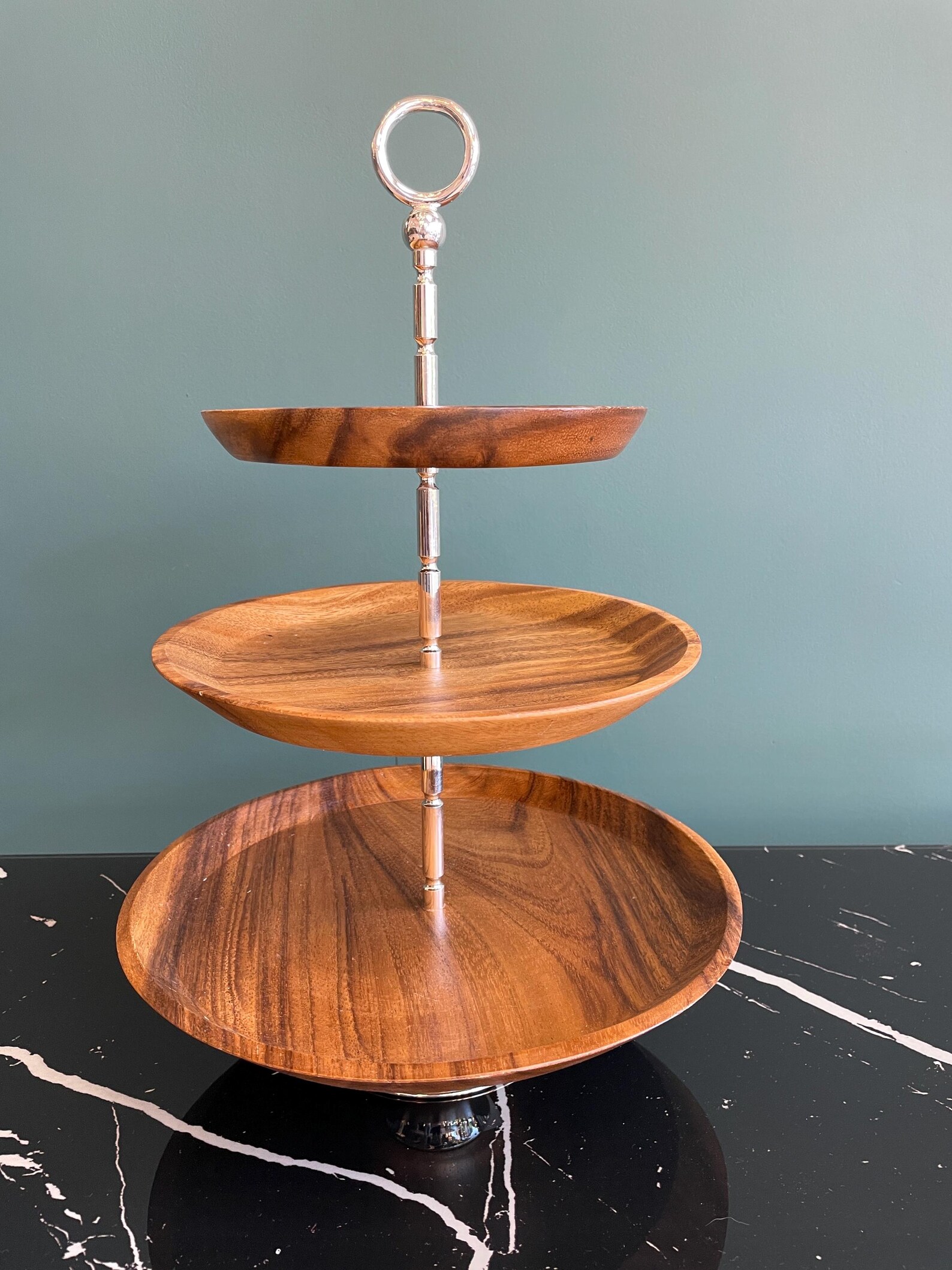 Cake Stand | 3 Tier Serving Tray | Silver Cake Stand | 3 Tier Cake ...