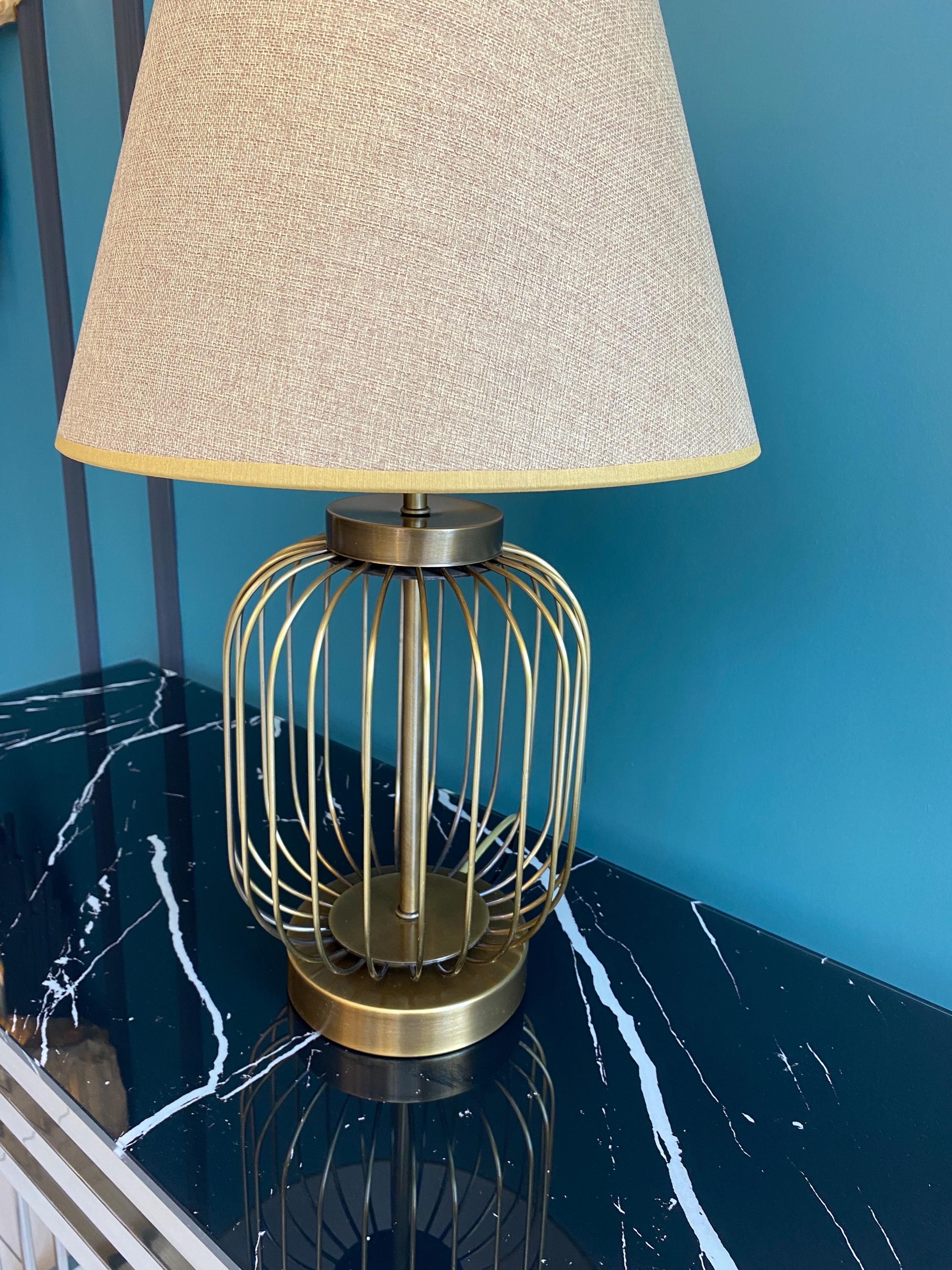 Tumbled Table Lamp Cage Design Unique Home Lighting Modern Decor & Gift ...