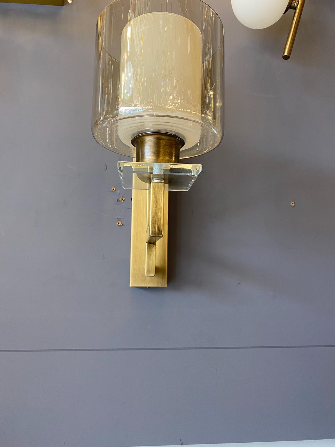 Modern Sconce With Crystal Rod, Double Glazed Modern Sconce, Modern ...