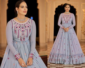 Light Blue Indian Gown - Etsy