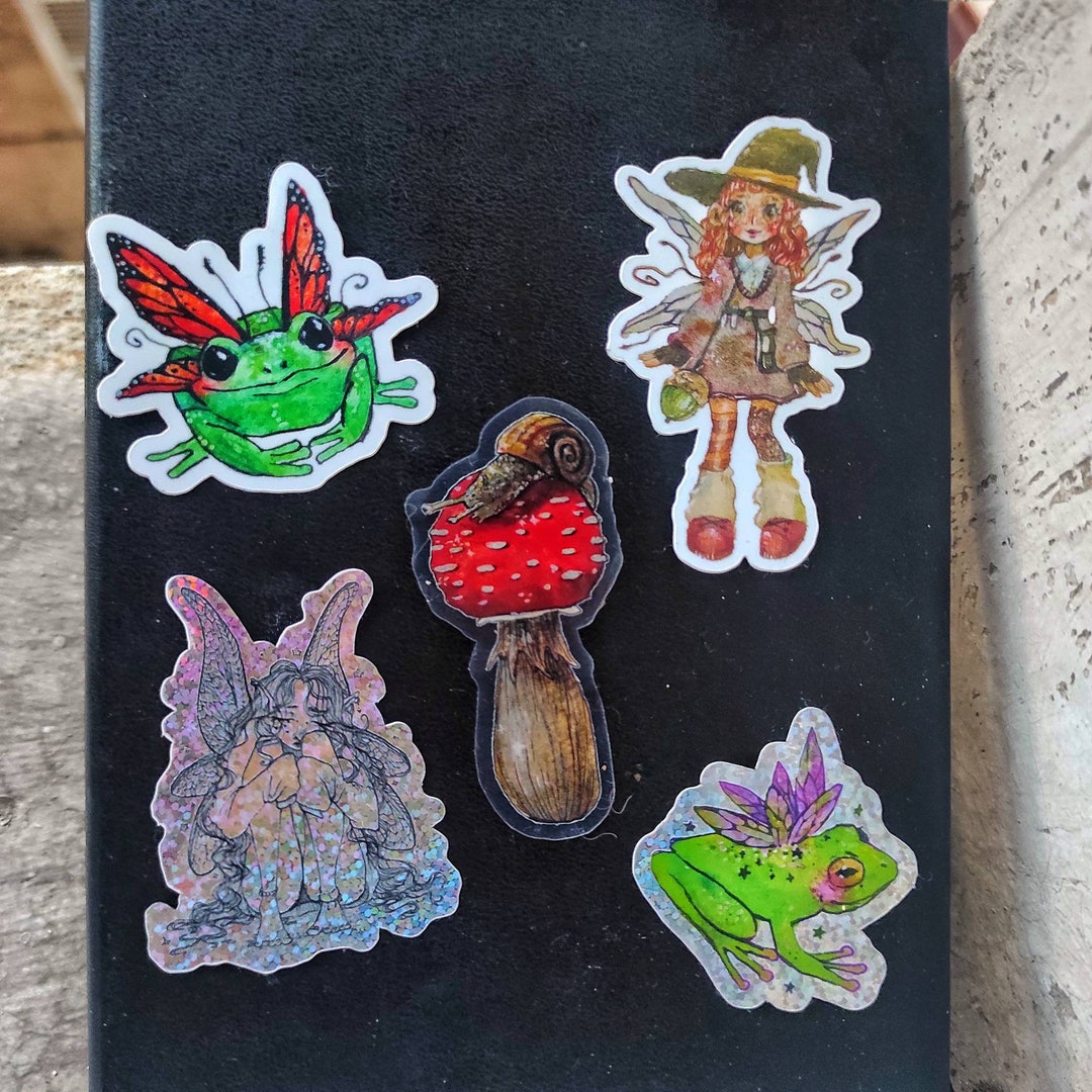 Set of Fairy Stickers Original Designs - Etsy