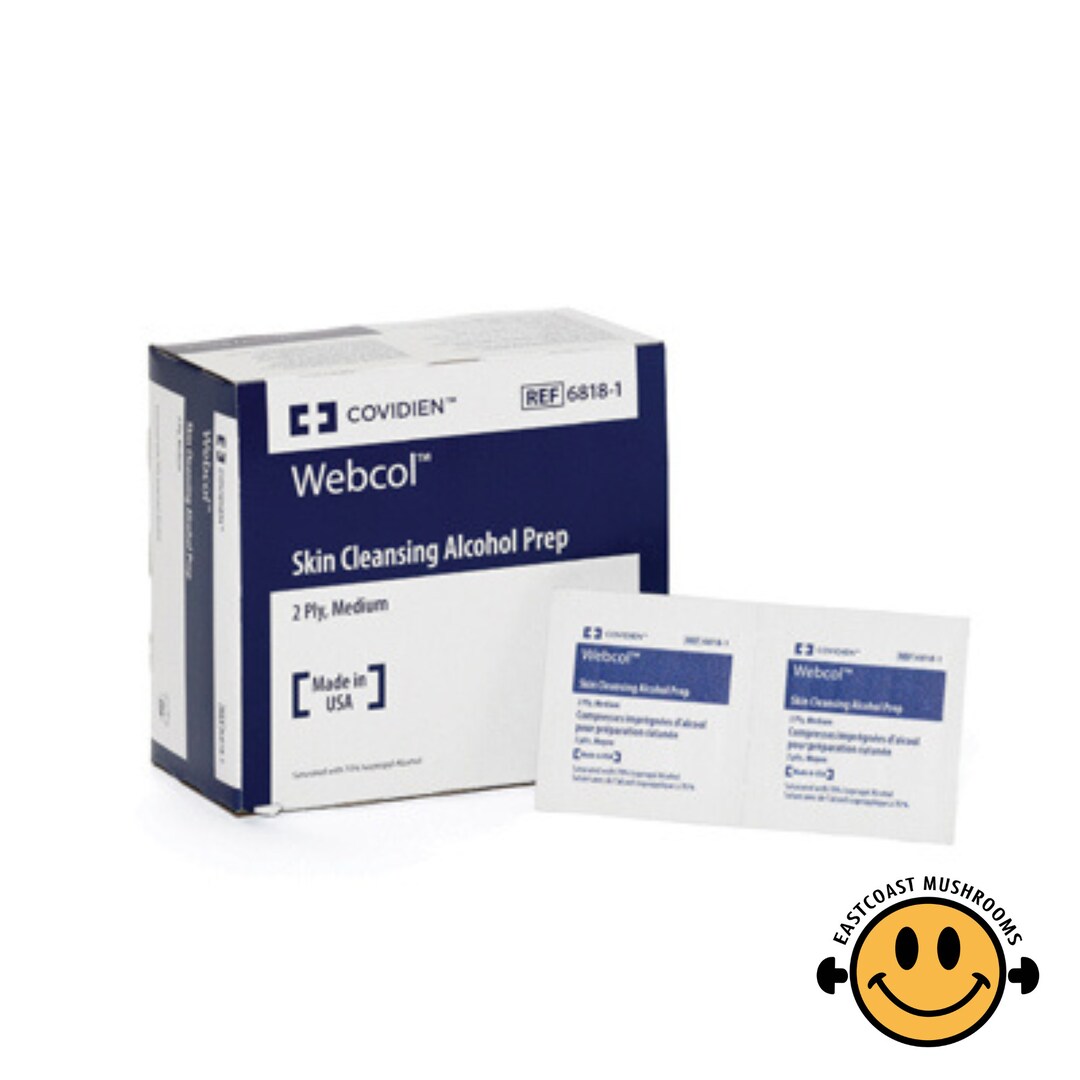 Sterile Swabs | Isopropyl Wipes | Mycology Lab Essentials | 200 Pack ...