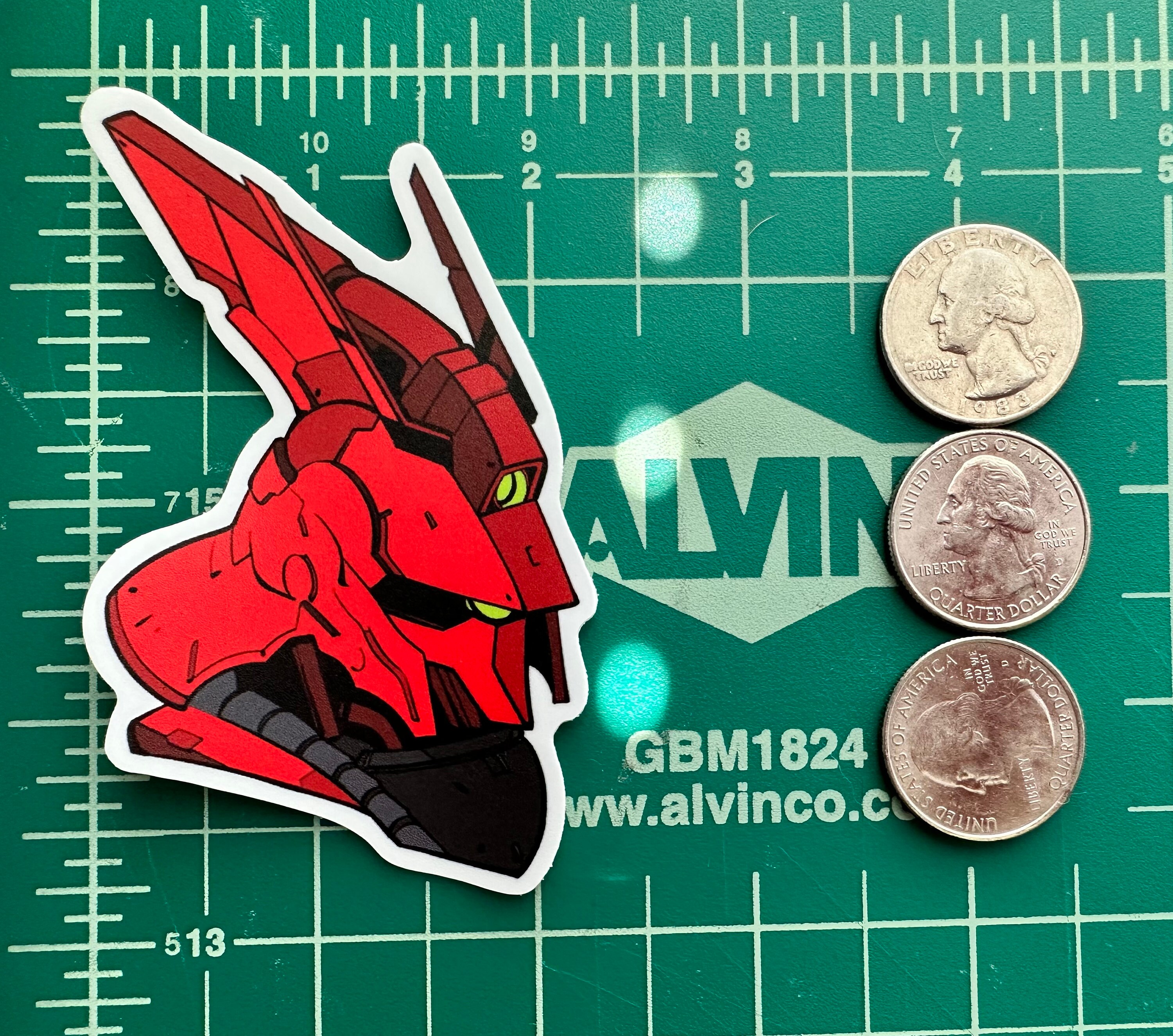 Sazabi 3" Vinyl Sticker - Etsy