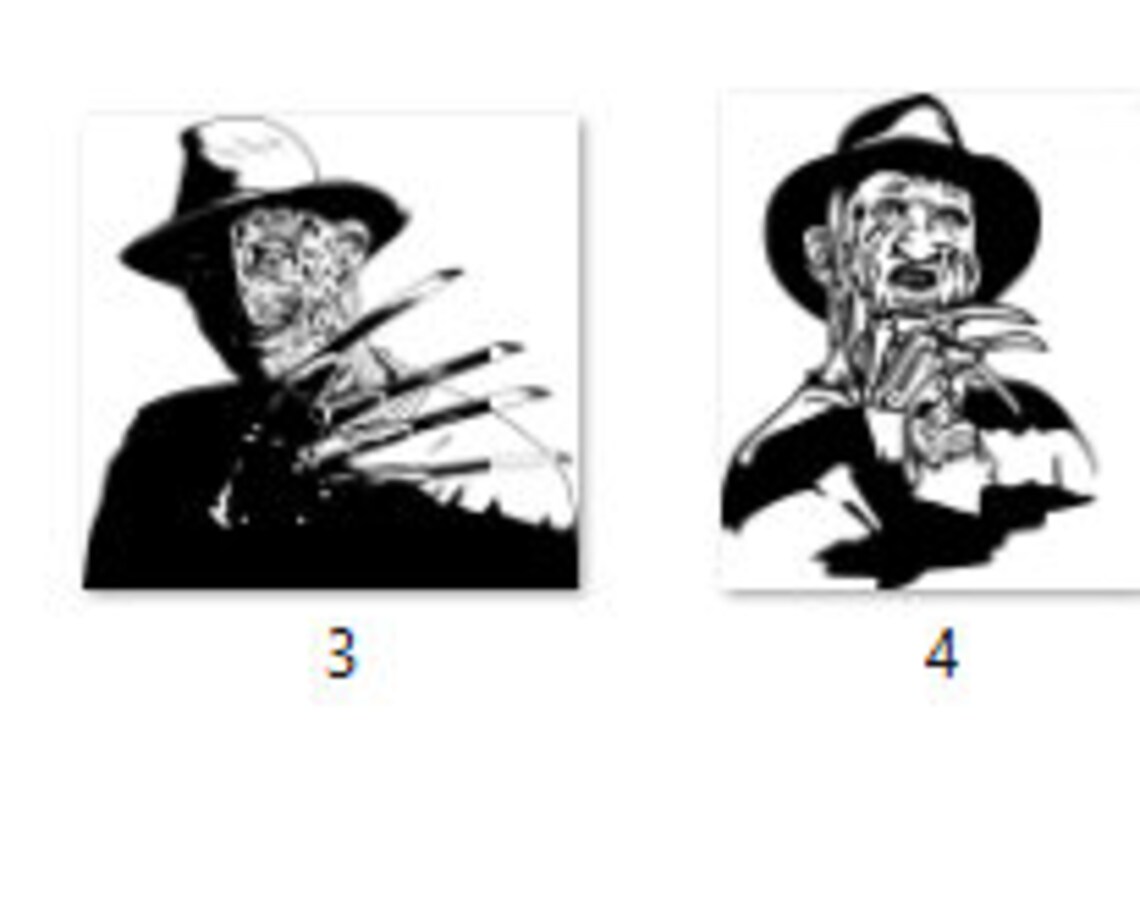6pcs PNG Bundle Freddy Krueger, Horror Halloween - Etsy