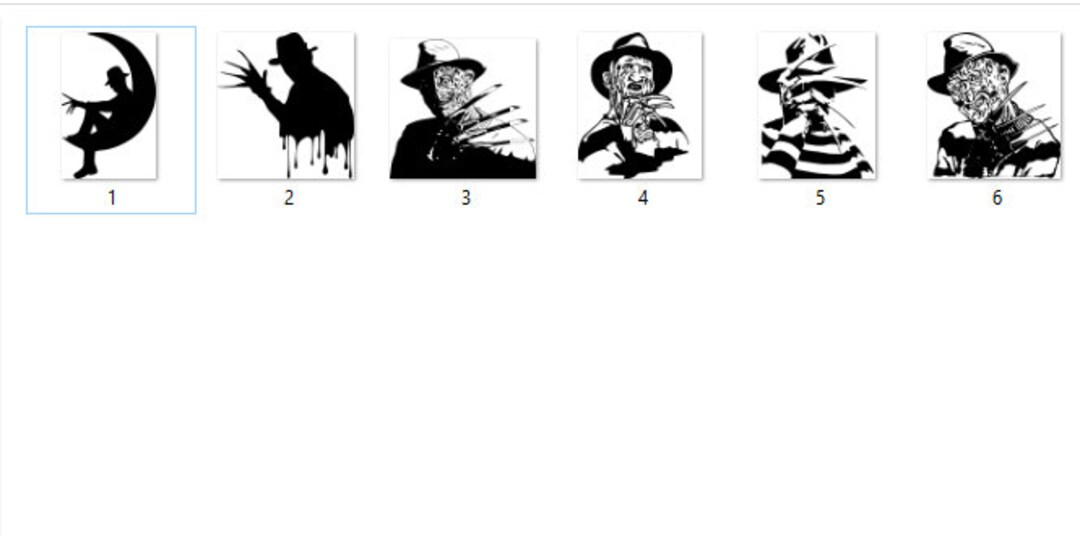 6pcs PNG Bundle Freddy Krueger, Horror Halloween - Etsy