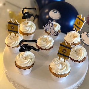 Bar Mitzvah Cupcake Topper - Etsy
