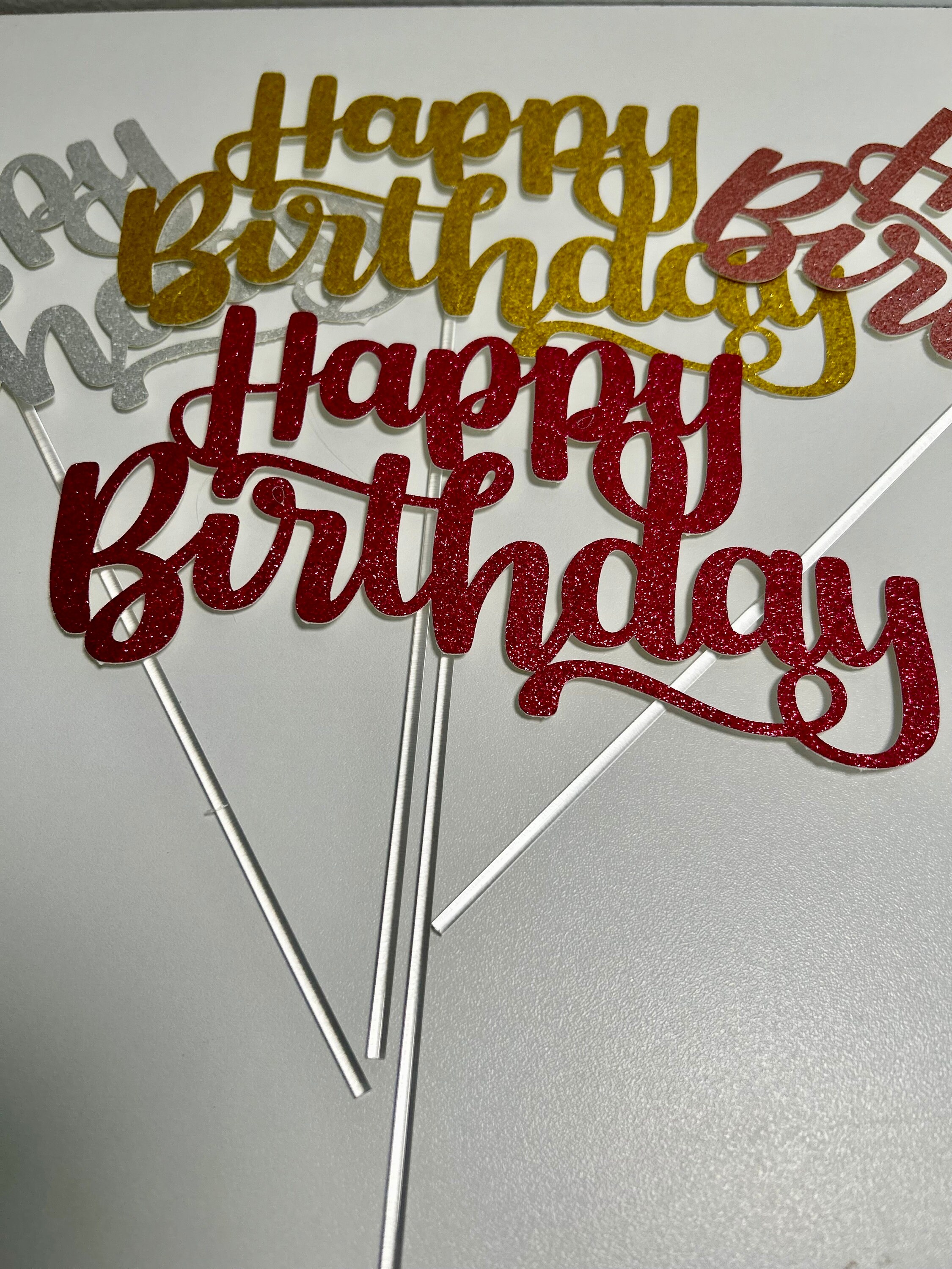 Custom Birthday Cake Topper, Any Number or Color - Etsy