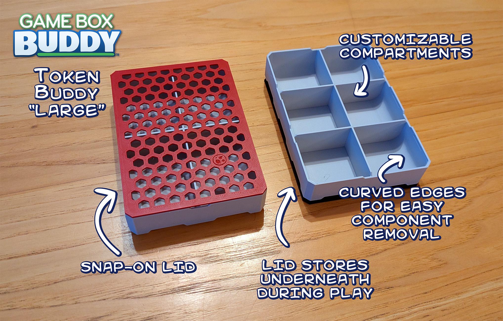 Large Token Buddy: Board Game Component Storage With Lid (game Box ...