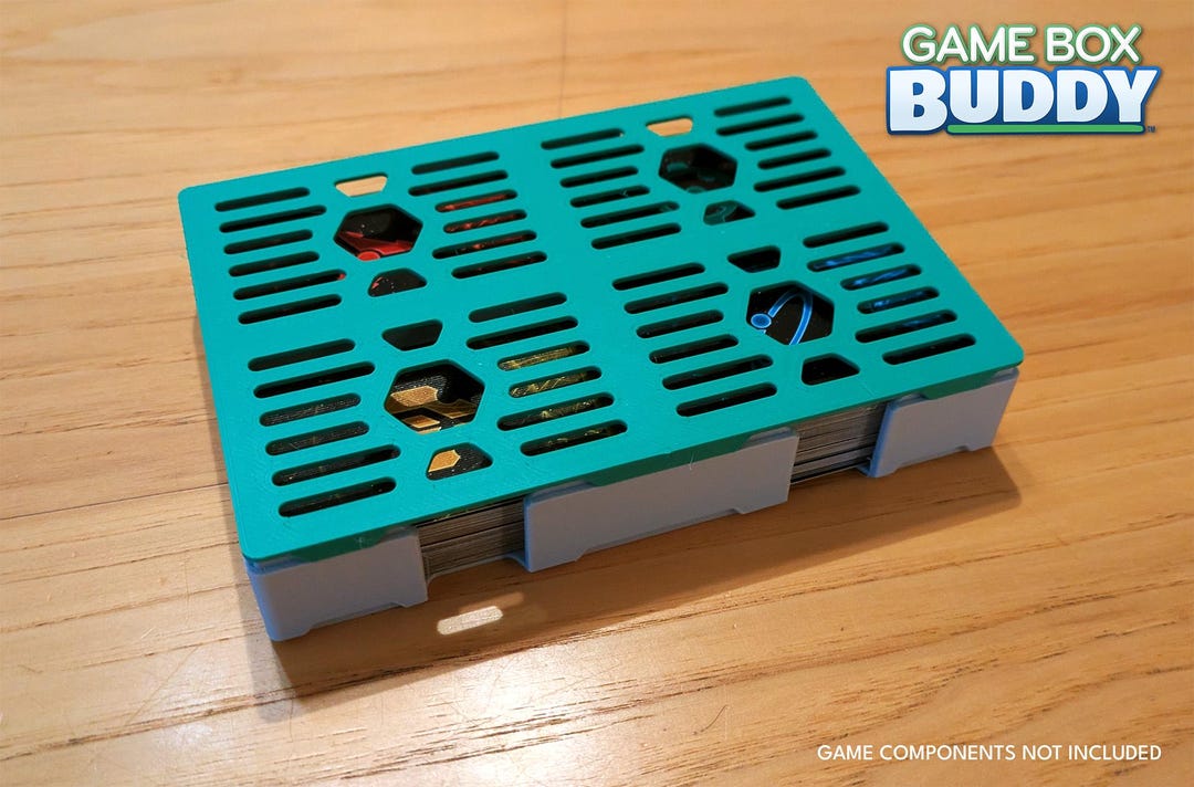 Quad Card Buddy - Custom Card Storage With Lid for Board Games and Card ...