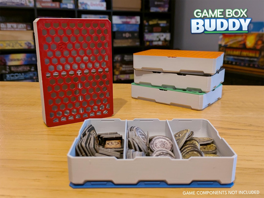 Large Token Buddy: Board Game Component Storage With Lid (game Box ...