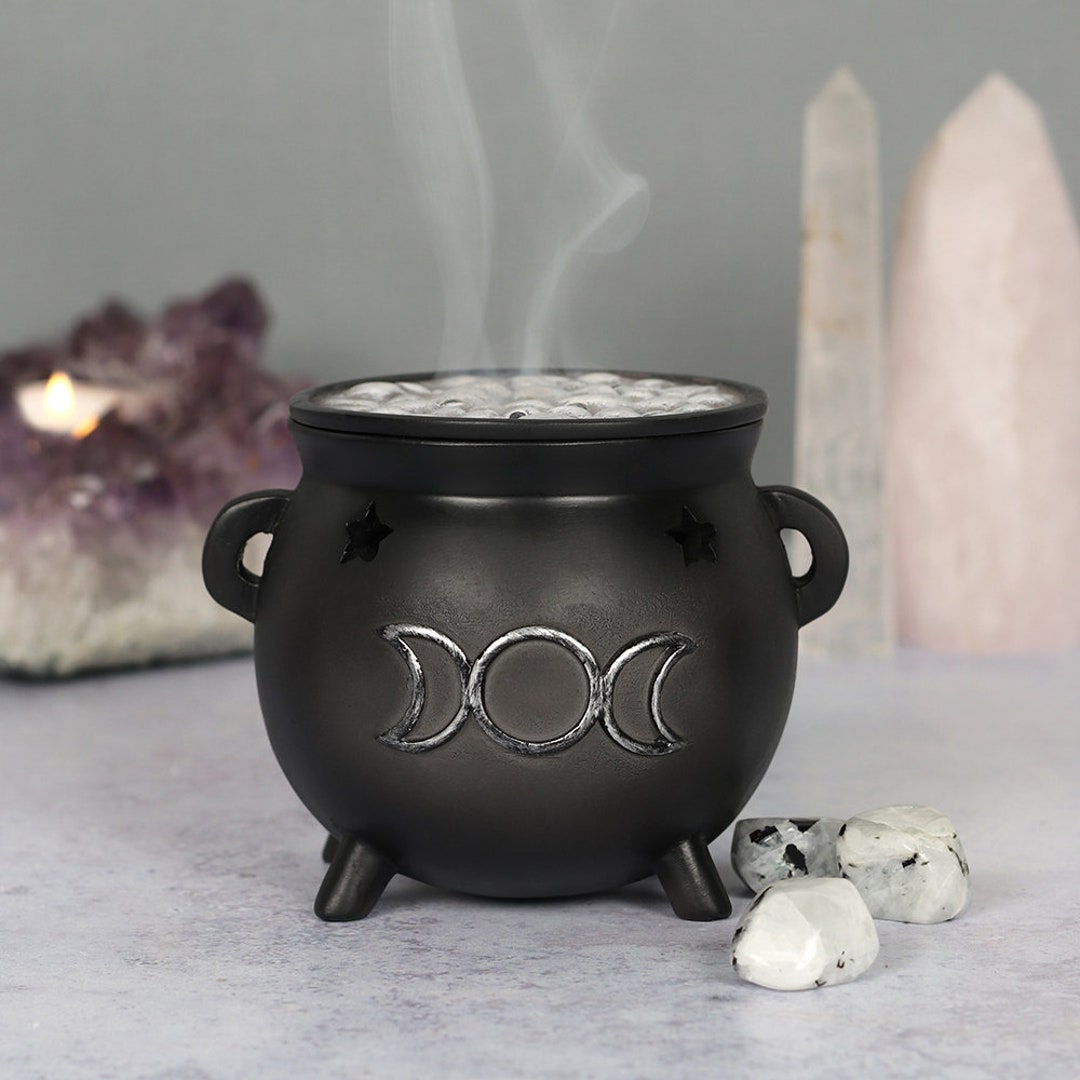 Triple Moon Cauldron Incense Cone Holderenergy Gift Ideas - Etsy