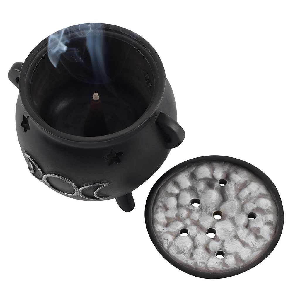 Triple Moon Cauldron Incense Cone Holderenergy Gift Ideas - Etsy
