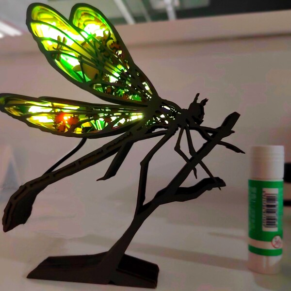 Dragonfly Lamp - Etsy