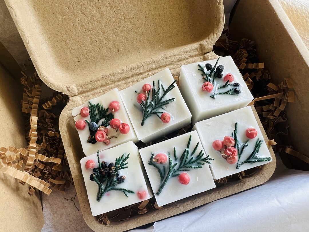 Fraser Fir Wax Melts With Green and Red Berry botanical Wax Tart 100% ...