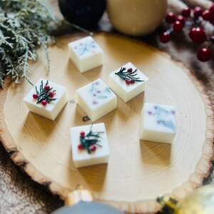 Fraser Fir Wax Melts With Green and Red Berry ｜botanical Wax Tart ｜100% ...