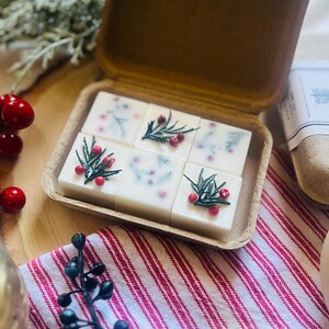 Fraser Fir Wax Melts With Green and Red Berry ｜botanical Wax Tart ｜100% ...