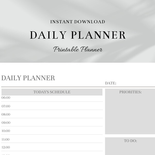 Monthly Digital Planner, Instant Download, Printable Planner, Monthly ...