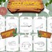 Zoo Animal Coloring Page & Handwriting Practice PDF Bundle, Printable ...