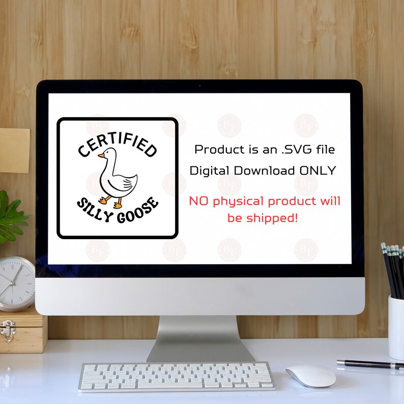 Silly Goose SVG File, Funny Digital Download, Adult Humor Cricut Design ...