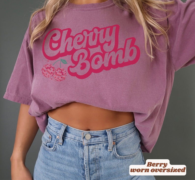 Cherry Bomb Shirt Cherries Tshirt Cherry Tee Cute Cherry Comfort Colors ...