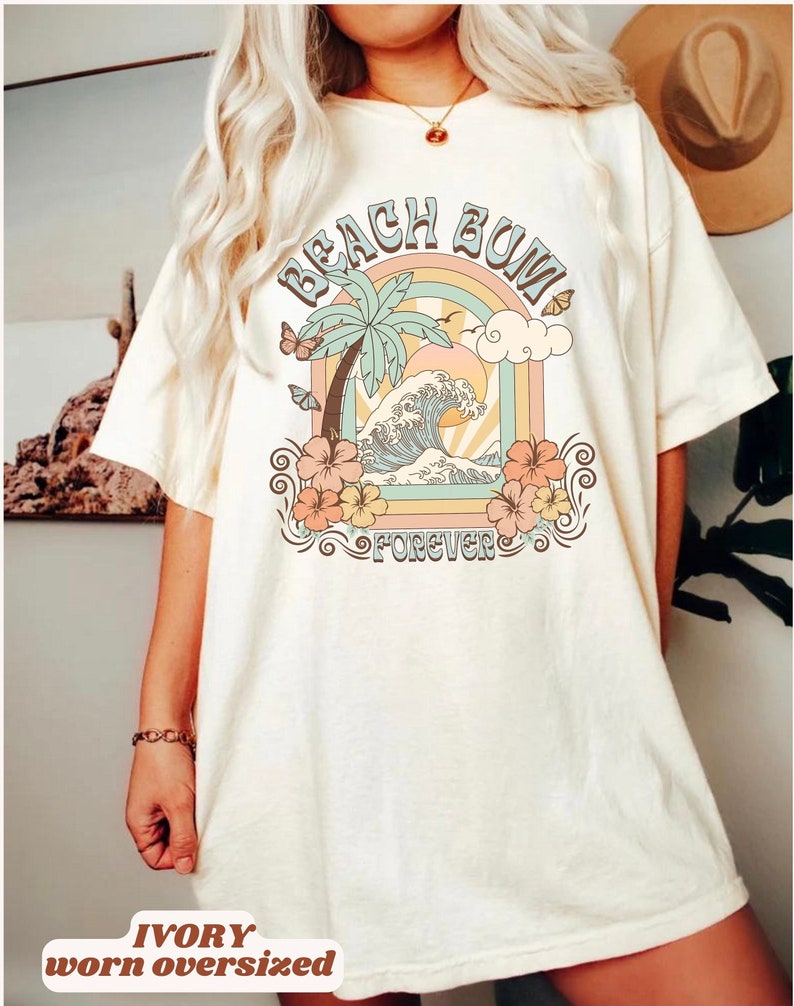 Coconut Girl Shirt Comfort Colors VSCO Surf Tshirt Retro Beach Bum Wear ...